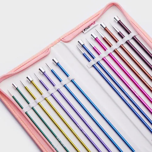 plastic knitting needles set