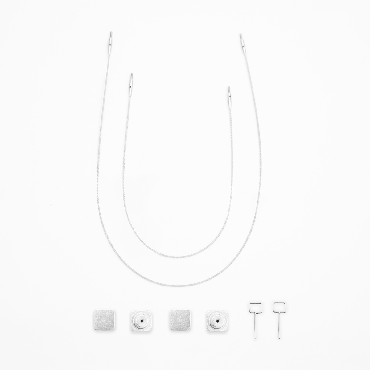Petite Stainless Cables (Fixed) Pack of 2 | Cables | KnitPro