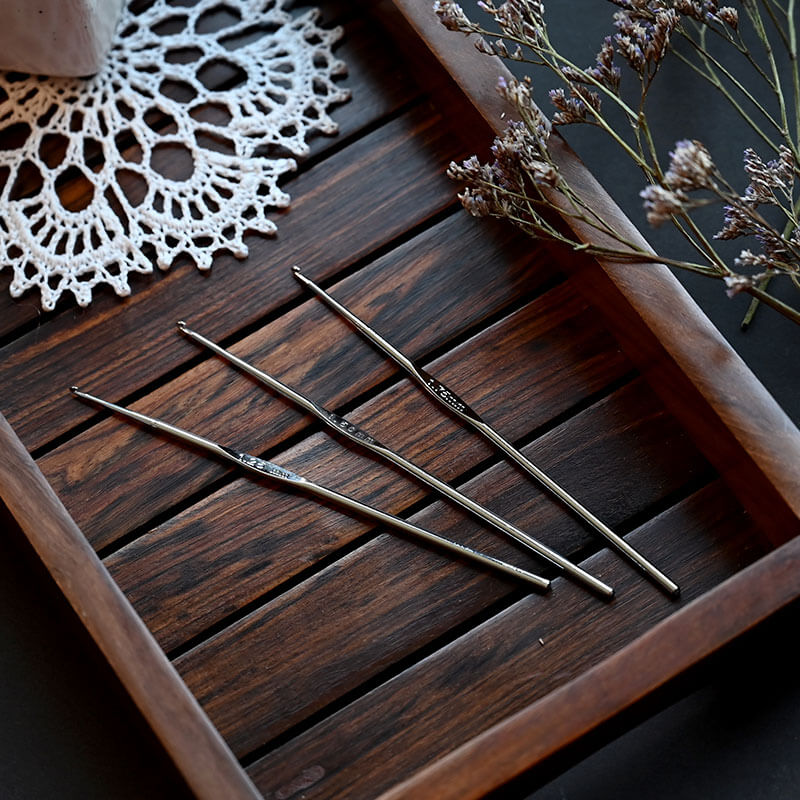 Steel Single Pointed Crochet Hook | KnitPro