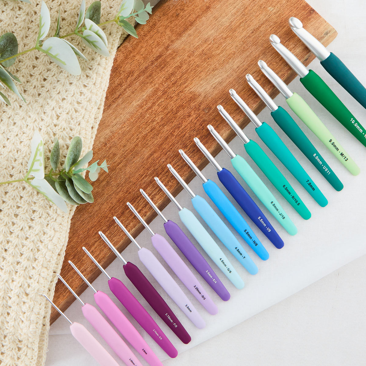 Waves Single Pointed Crochet Hooks | KnitPro